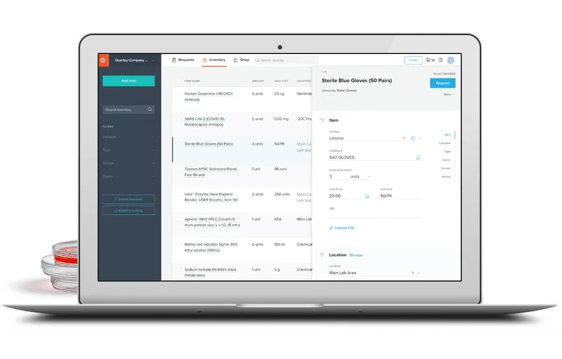 Quartzy | Lab inventory made effortless